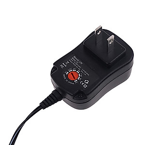 fengchensety Universal Adjustable Voltage 3V 4.5V 6V 9V 12V US Plug Power Supply Adapter Can Replace 2AAA 3AAA 4AAA 6AAA 8AAA 1.5V AAA Battery,LR03 AAA Battery Eliminator