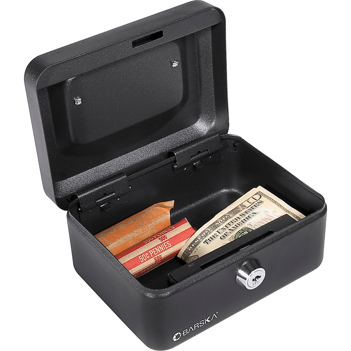 BARSKA EXTRA SMALL CASH BOX w/KEY LOCK