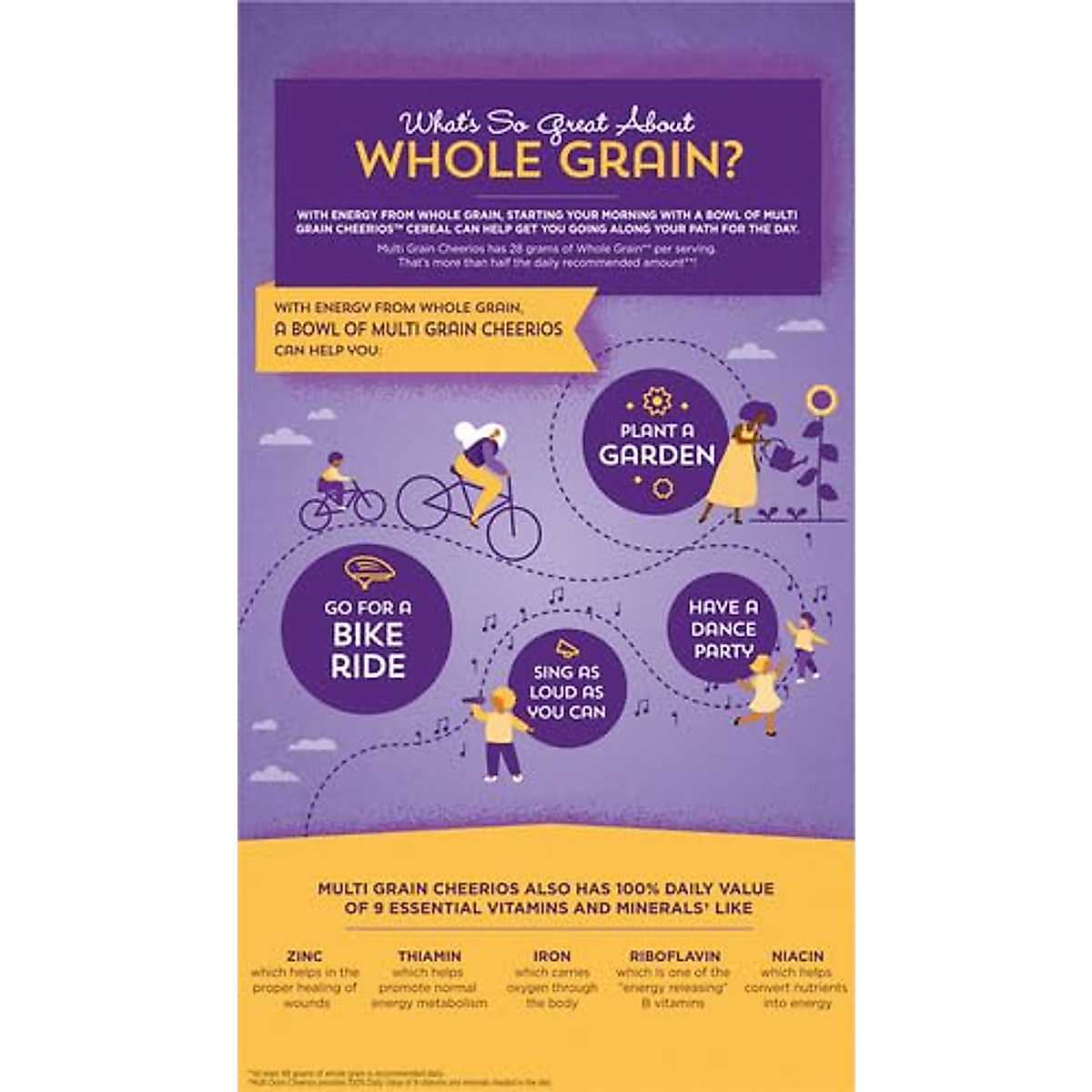 Multi Grain Cheerios Heart Healthy Cereal, 18 OZ Family Size Cereal Box