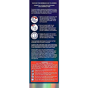 Clear Care Plus Cleaning and Disinfecting Solution with Lens Case, Clear, 12 Fl Oz