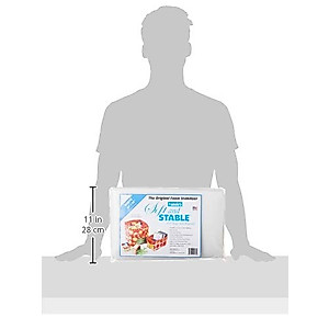 ByAnnie's Soft and Stable Fabric, 36 by 58-Inch, White