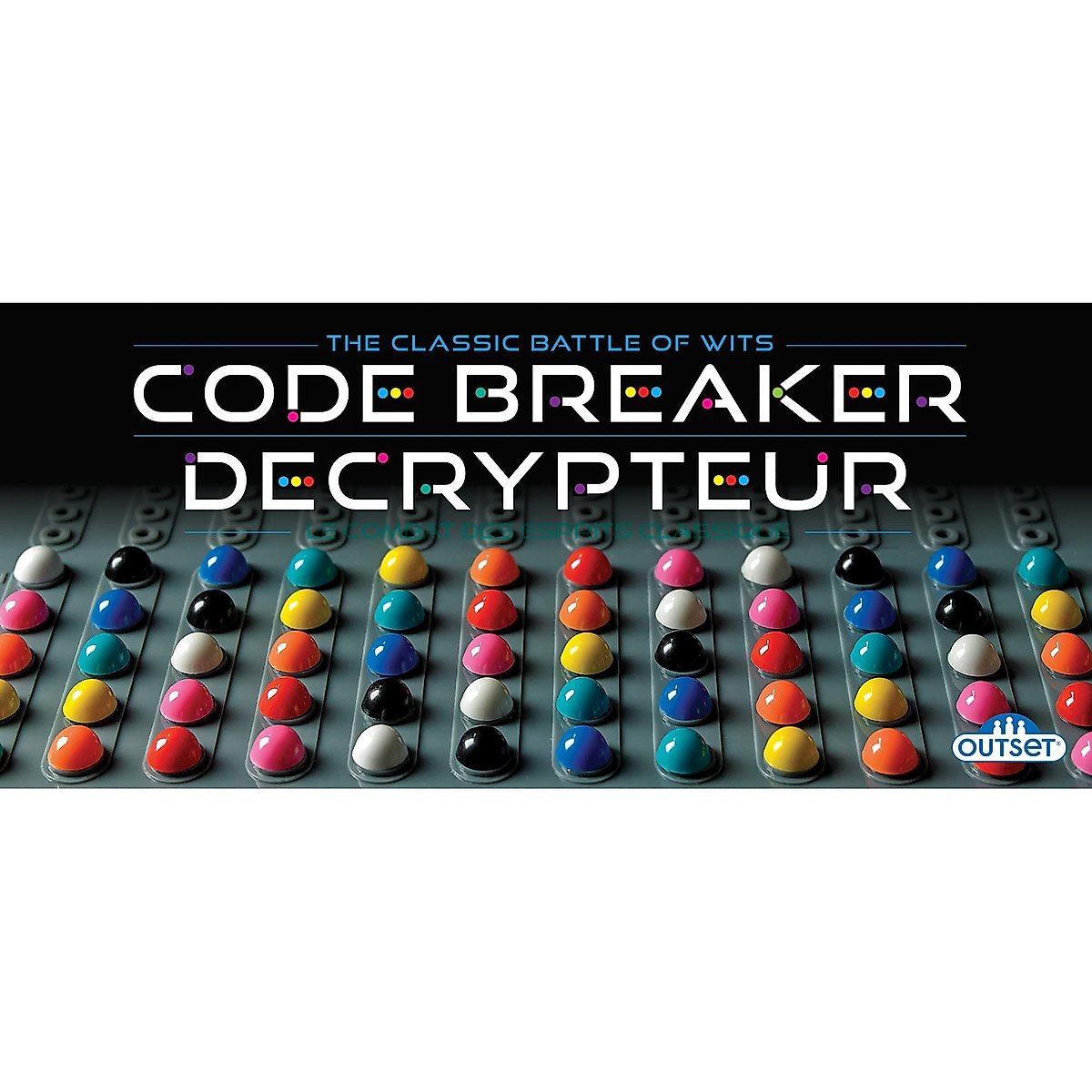 Outset Media Code Breaker - The Classic Battle of Wits, Logic & Deduction Head-to-Head, Strategy Code Creating & Cracking Peg Game, Outset Media, Ages 8+, 2 Players
