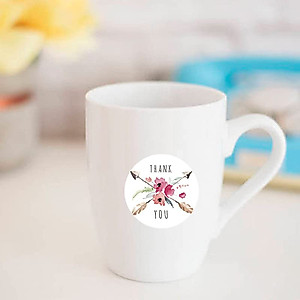 1000 Pcs Thank You Stickers Wedding Favors Small Business Envelope Seals Mini Candy Chocolate Stickers Party Gift Romantic Self-Adhesive Label 1 inch Stickers Rolls