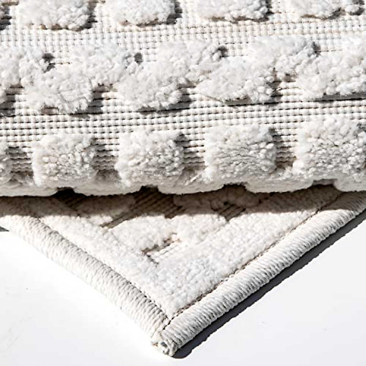 My Texas House Quail Hallow Rug - 7'8" X 10'10" Rectangle In Natural, High-Low, Geometric Design, Indoor Outdoor Patio And Home Decor