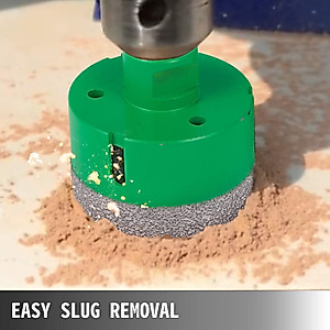 VEVOR 5PCS Diamond Hole Saw Set, Diamond Drill Core Bits with Saw Blade, Heavy Duty Hole Saw Arbor 0.87"/1.4"/1.6"/2"/2.5" M14 Thread Carborundum Granite for Glass, Ceramics, Porcelain, Ceramic Tile