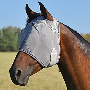 Cashel Crusader Fly Mask, Grey, Yearling