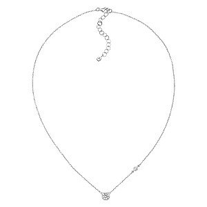 Silpada 'Marvel' Cubic Zirconia Necklace in Sterling Silver, 16" + 2"