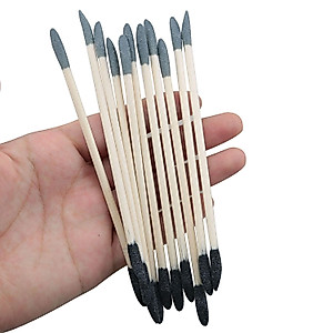 YHXiXi 30PCS Double End Matchsticks Sanding Twigs Fine Detailing Polishing Sticks Sanding Sticks for Plastic Models Wood Hobby