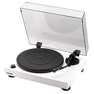 Fluance RT81 Elite High Fidelity Vinyl Turntable (White) with Ai41 Powered 5" Stereo Bookshelf Speakers (Lucky Bamboo), Diamond Stylus, Belt Drive, Built-in Preamp, 90W Class D Amplifier, Bluetooth