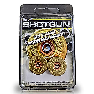 Shotgun Shell Refrigerator Magnets (12 Gauge 2-Pack)