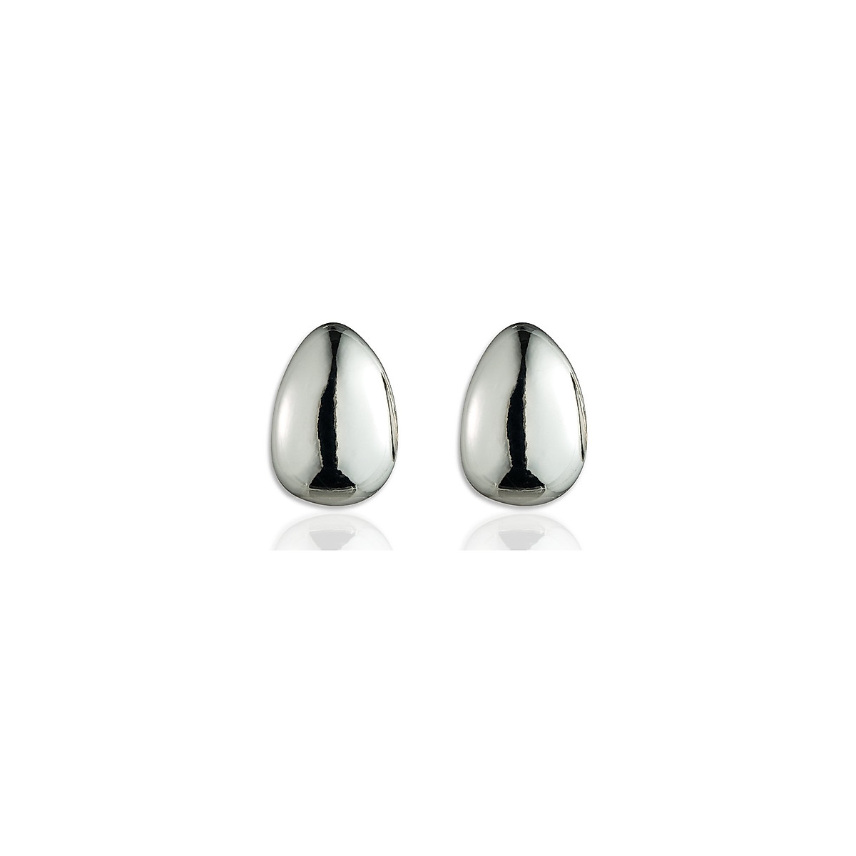 Anne Klein Silvertone Teardrop Clip On Earrings