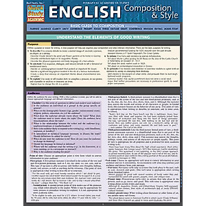 English Composition & Style: a QuickStudy Laminated Reference Guide (QuickStudy Academic)