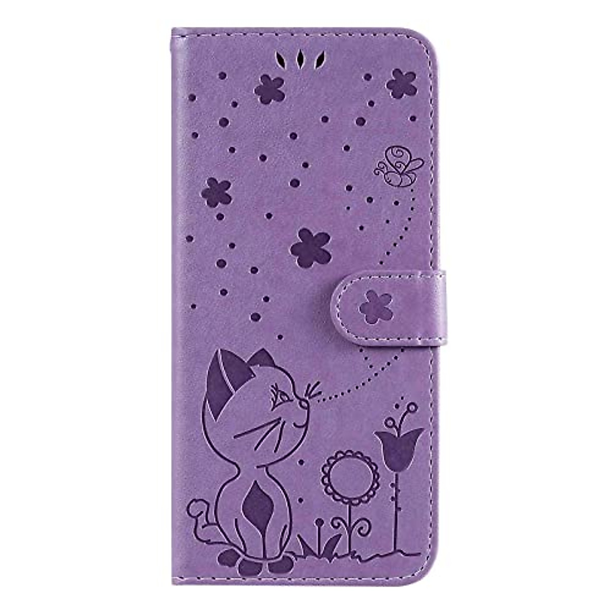 Fansipro Phone Cover Wallet Folio Case for Oppo Reno 6 PRO Plus 5G, Premium PU Leather Slim Fit Cover for Reno 6 PRO Plus 5G, 2 Card Slots, Nice fit, Purple