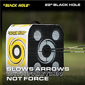 S4 Field Logic Black Hole 22 - 4 Sided Archery Target,yellow