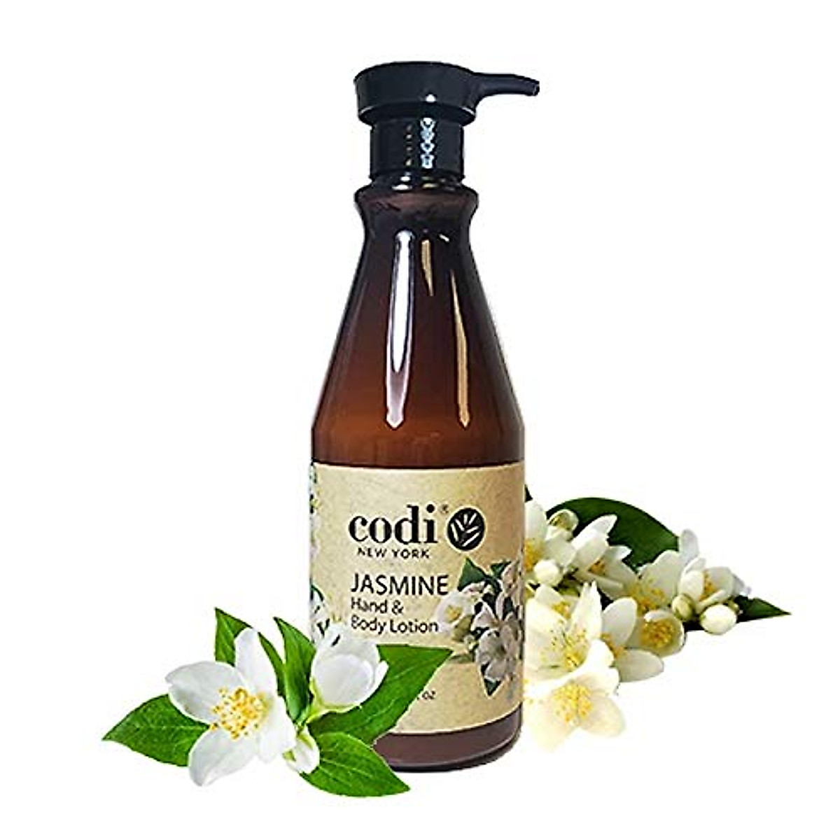 CODi Jasmine Lotion - Body and Hand Lotion with Pump for Women and Men - Jasmine Body Lotion with Wonderful Jasmine Scent - Less Greasy, Quick Absorbent - 1 750ml Bottle and 2 100ml Tubes