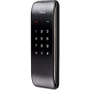 Alfred DB2 Smart Door Lock Deadbolt Touchscreen Keypad, Pin Code + Bluetooth, Up-to 20 Pin Codes (Black)