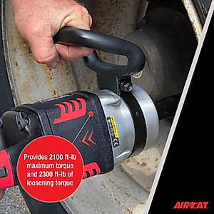 AIRCAT Pneumatic Tools 1993-VXL: 1-Inch Vibrotherm Drive Composite Straight Impact Wrench 2,300 ft-lbs - 7-Inch Extended Anvil