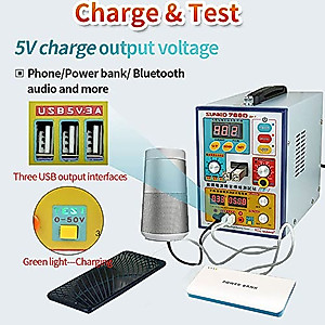 769D Pulse Spot Welder 0.35mm Lithium-ion Battery Welding Machine,Battery Spot Welder and Soldering Station Portable Pulse Welding Machine for Battery Pack 18650 14500 Lithium Batteries