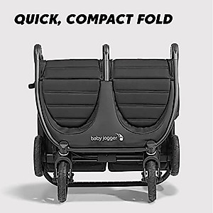 Baby Jogger City Mini GT2 All-Terrain Double Stroller, Slate , 41.1 x 30.5 x 43.1 Inch (Pack of 1)