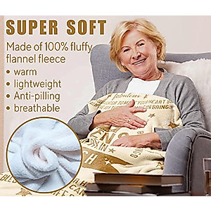 Personalized Birthday Gift Baskets for Her - Women Birthday Gift Ideas, Bday Gift for Women - Queens are Born in February - Flannel Throw Blanket & Socks - Mom, BFFs, Grandma, Aunt - 50"x 65"