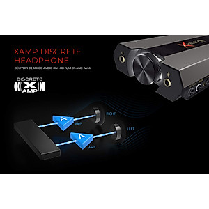 Sound BlasterX G6 Hi-Res 130dB 32bit/384kHz Gaming DAC, External USB Sound Card with Xamp Headphone Amp, Dolby Digital, 7.1 Virtual Surround Sound, Sidetone/Speaker Control for PS4, Xbox One