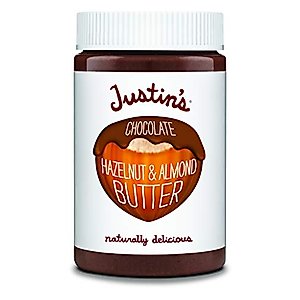 Justin's Chocolate Hazelnut and Almond Butter, Organic Cocoa, No Stir, Gluten-free, Responsibly Sourced, 16 Ounce (Pack of 1)