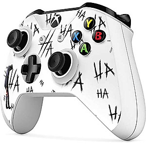 Skinit Decal Gaming Skin compatible with Xbox One S Controller - Officially Licensed Warner Bros HAHAHA - The Joker Design