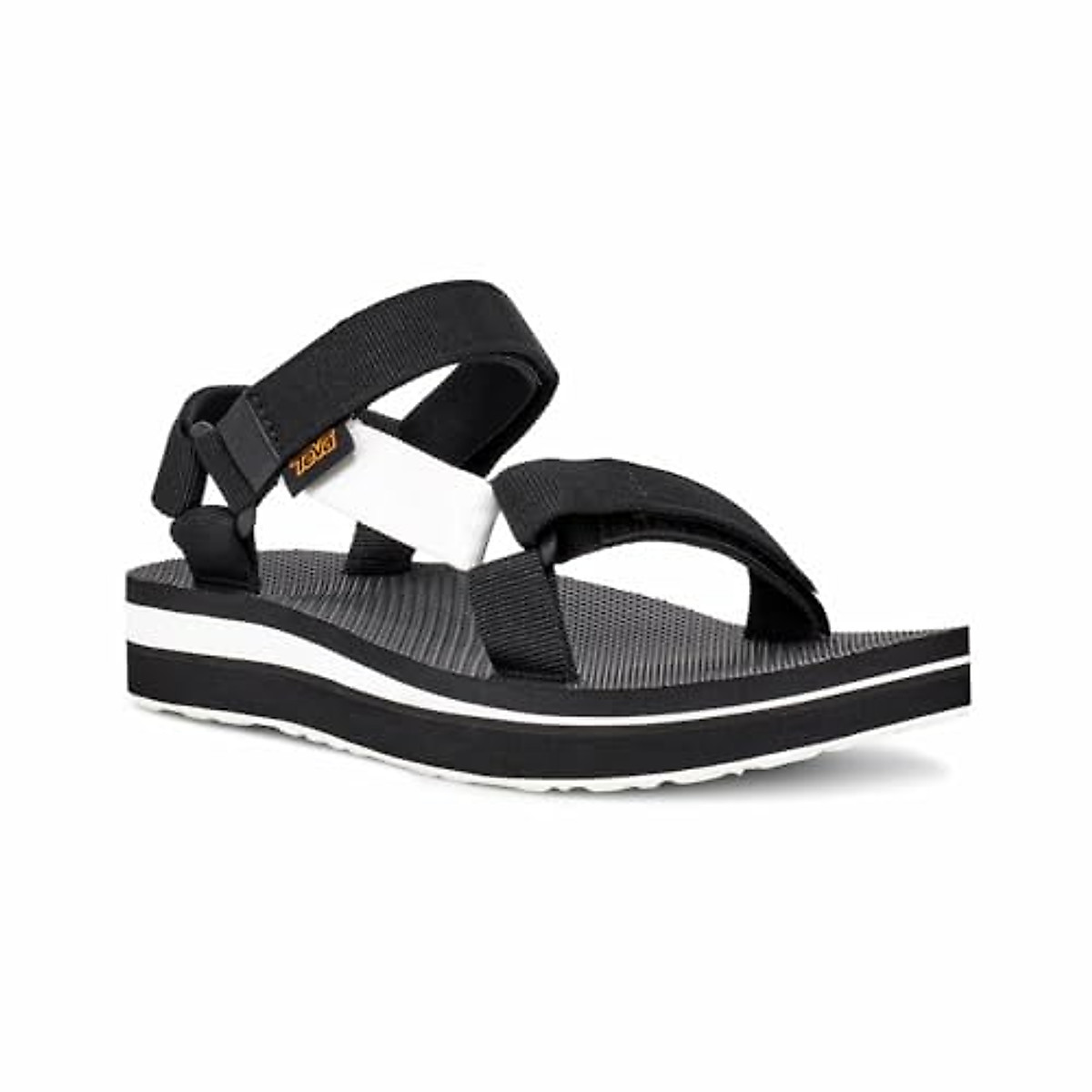 Teva Women's Midform Universal Sandal, Black/Bright White, 10