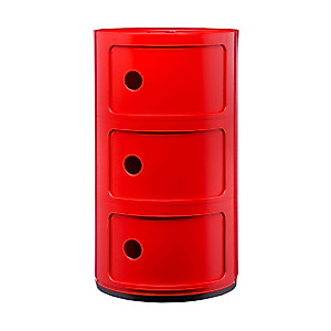 Kartell Componibili Drawer, Pack of 1, Red