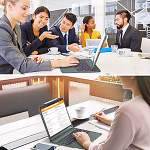 BABG Keyboard Case for iPad Air 13 inch, iPad Pro 12.9(6th/5th /4th/3rd Gen) Case with Keyboard,360° Rotatable,Mulit-Toupad,Backlits,Wireless,Pencil Charging-Green