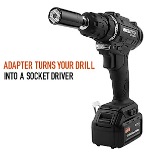 Universal Socket Tool, Gifts for Dad from Daughter Son - Christmas Stocking Stuffers Gifts for Men, Father/Dad, DIY Handyman, Husband, Guys, Boyfriend, Him, Unique Tools for Men Power Drill Adapter