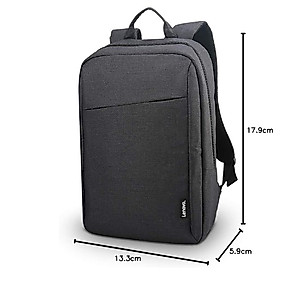Lenovo Laptop Backpack B210, 15.6-Inch Laptop/Tablet, Durable, Water-Repellent, Lightweight, Clean Design, Sleek for Travel, Business Casual or College, GX40Q17225, Black Casual Backpack- Black