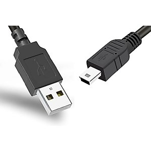 USB Cable for Canon Camera Charger,Mini USB Cable Data Transfer Cord for Canon PowerShot Rebel EOS DSLR ELPH Camcorders. Interface Replacement Charging Cord for Canon Digital Camera PC to Computer 6FT