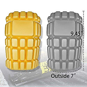 AMANEEST 3 Pairs Heavy Duty Foam Knee Pad Inserts for Work Pants,Cargo Pants Knee Pads,Gardening Knee Pads 9.45''x6.6''