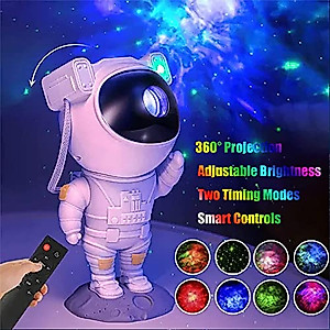 Pleshy Spacebuddy Projector, Pleshy Spacebuddy, Light Projector for Bedroom , Astronaut Star Night Light Projector, Night Light Projector for Kids, Adult (1 pcs Black-Gold)