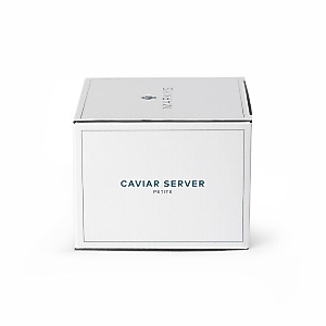 MARKY'S Glass and Metal Caviar Server Set - Single Serving – Premium Roe Chiller