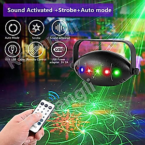 DJ Party Lights - Sound Activated Disco Ball with 72 Patterns & Remote