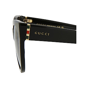 Gucci Cat Eye Sunglasses Black Gold Grey Luxury Eyewear Made In Italy Acetate Frame Designer Fashion for Everyday Luxury