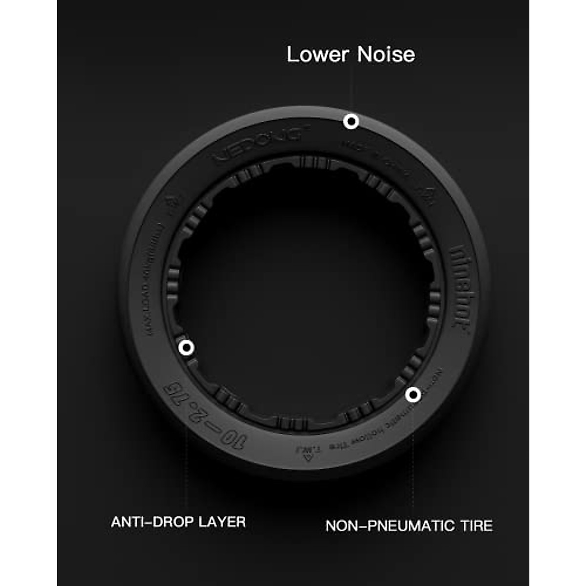 stio Electric GoKart Pro and Gokart Bundle Rear Tire Kit Compatible with Ninebot by Segway Go Kart PRO,Gokart(with Ninebot S Max), S-MAX Quick Release Sports Drift Tires Original Accessories (2PCS)