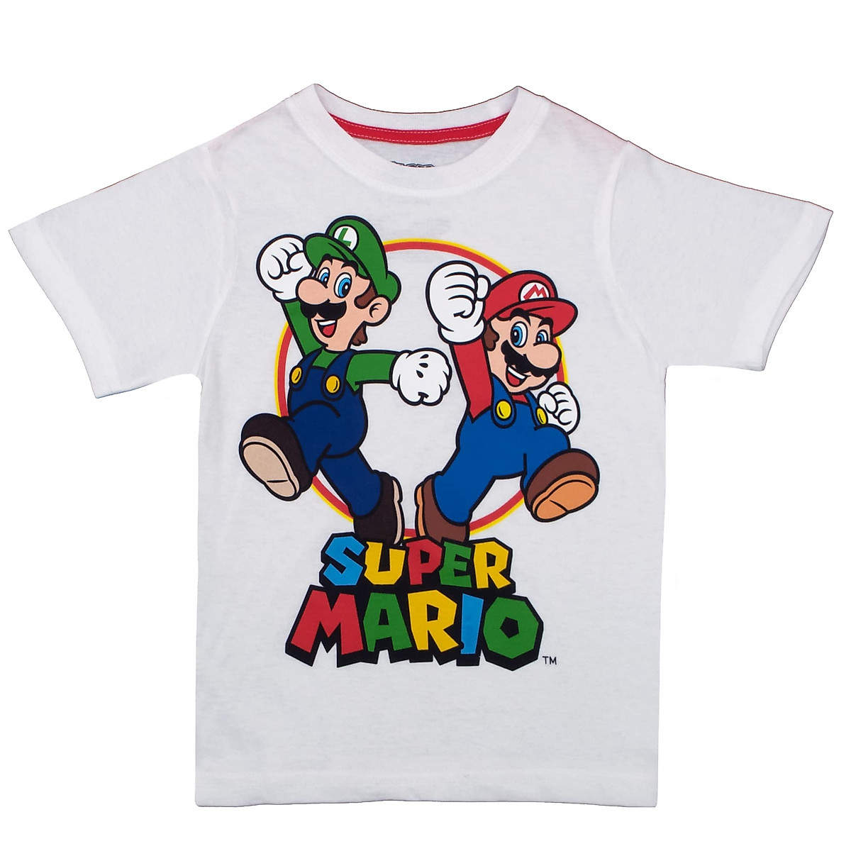 Nintendo Super Mario Bros. Boys Mario Kart & Friends Graphic Short Sleeve T-Shirts, (8, Blue) 2Pack