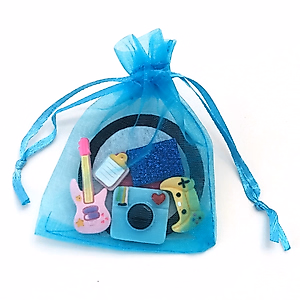 happyblockbuilder LPS Accessories Miniature Dollhouse Compatible with Littlest Pet Shop and Barbie Mixed Craft Sets Random Gift Bag Lots; Pets NOT Included (Play & Study 6pc.)