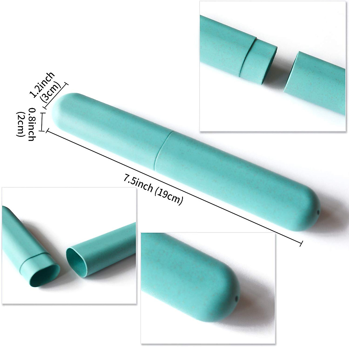 4 Pack Travel Toothbrush Case Portable Toothbrush Holder Toothbrush Travel Containers for Travel Business Trip Home Camping School