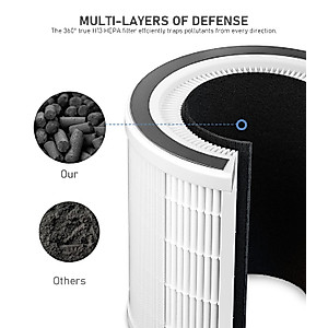 WeGuard HEPA Replacement Filters Compatible with WeGuard K300 Air Purifier, 3-in-1 Filtration System, H13 Grade True HEPA and Activated Carbon Filter Set