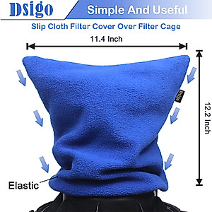 DSIGO Shop Vac Filter Retainer Cover Reusable Blue Vacuum Dust Stopper