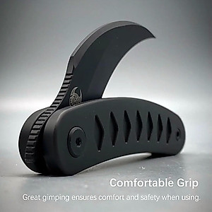 Cavol Knife Kage-C03 Front Flipper Knife,2.52" M390 Stonewashed Blade Pocket Knife,3.39" 6AL4V Titanium Handle,Ceramic Ball Bearing with Liner Lock,Outdoor Folding Knife (Black)