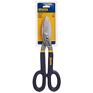 IRWIN Tin Snip, Flat Blade, 12-inch (22012) , Blue
