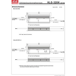HLG-320H-24A Mean Well LED Power Supply