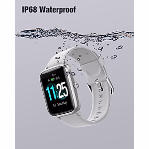 ASIAMENG Smart Watch for iOS and Android Phones IP68 Waterproof, Fitness Tracker Watch with Heart Rate/Sleep Monitor Steps Tracker Calories Counter Smartwatch for Men Women
