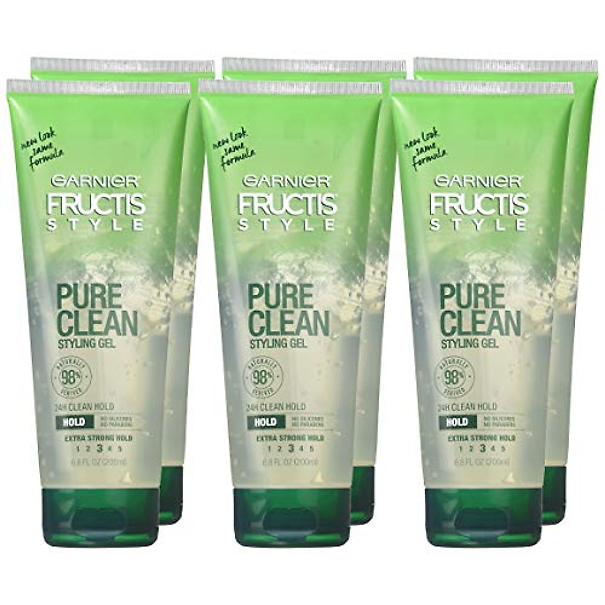 Garnier Fructis Style Pure Clean Styling Gel 6.80 oz ( Pack of 6)