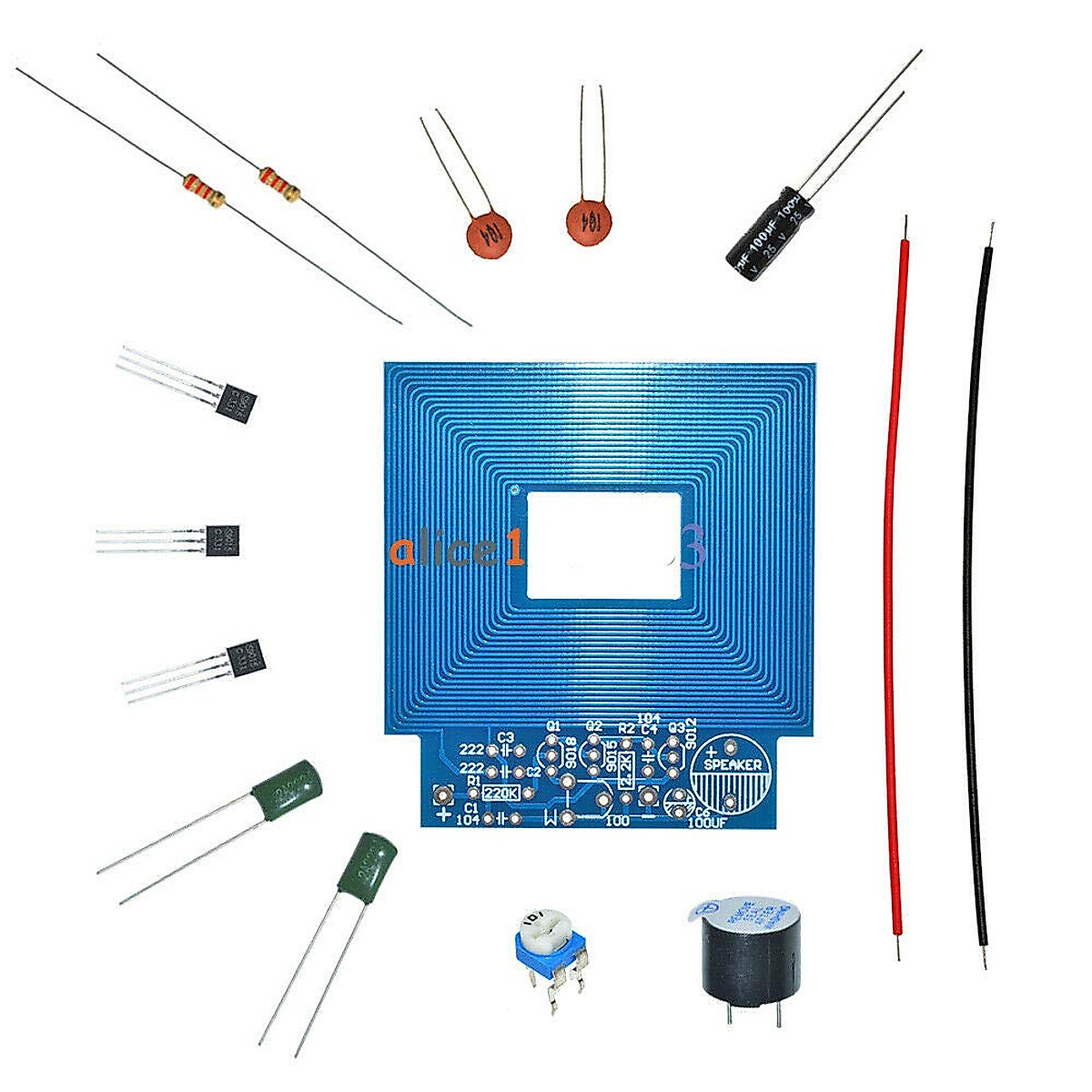 Simple Metal Detector Metal Locator Electronic Production DC 3V－5V DIY Kit
